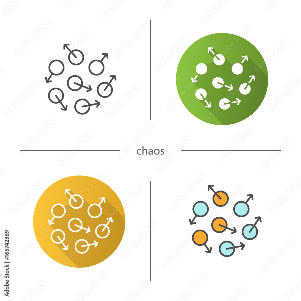 Chaos symbol icon Stock Vector | Adobe Stock