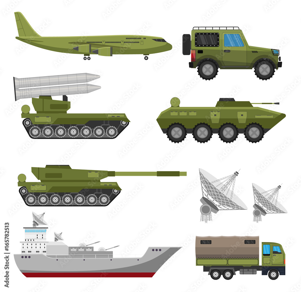 Military army big set of base infographics background Stock Vector ...