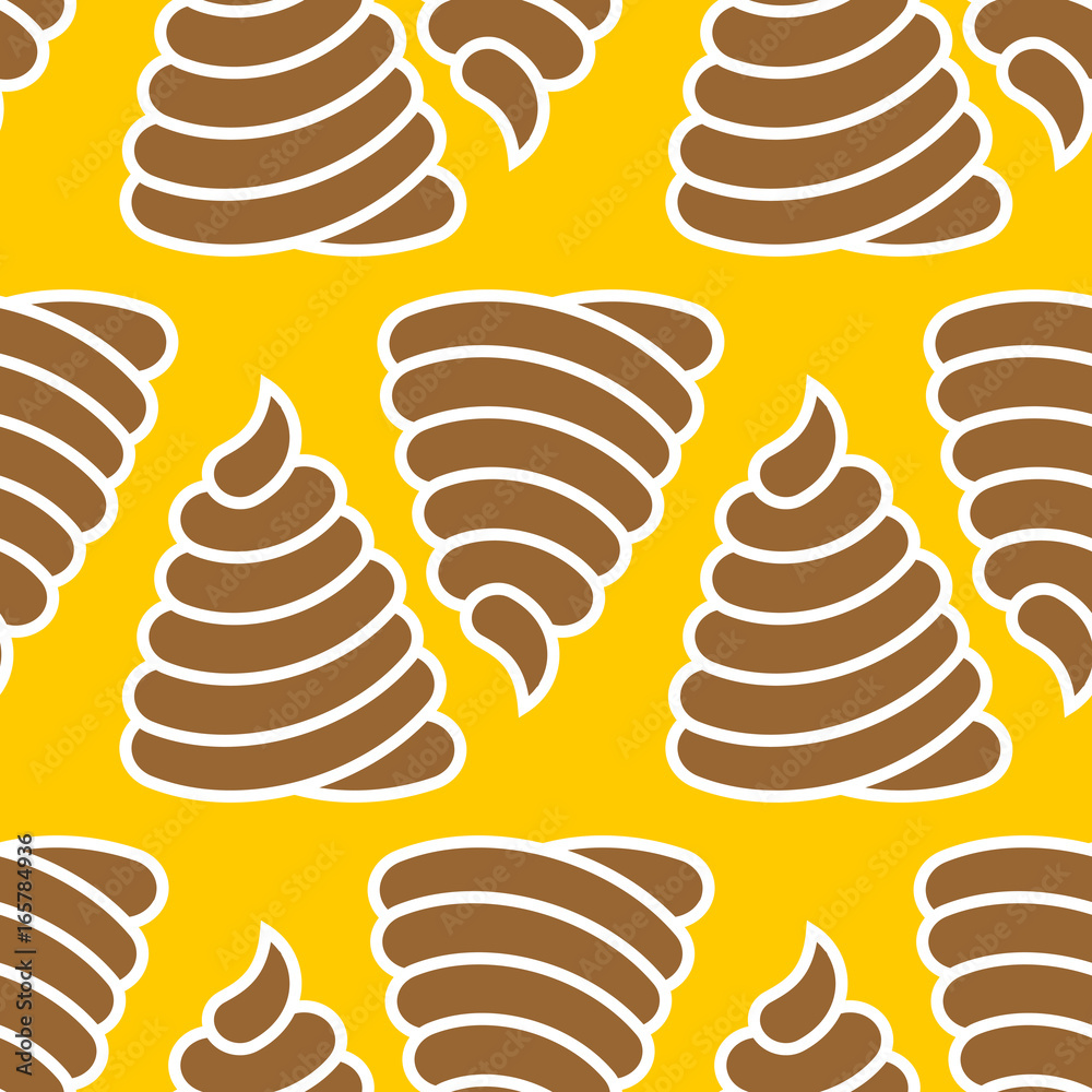 Shit pattern. Poop ornament. Turd background. WC texture Stock Vector ...