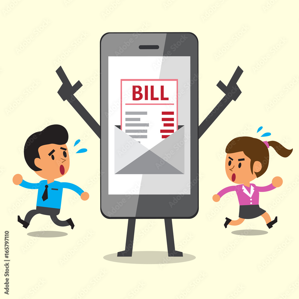 Paying Bills Cartoon