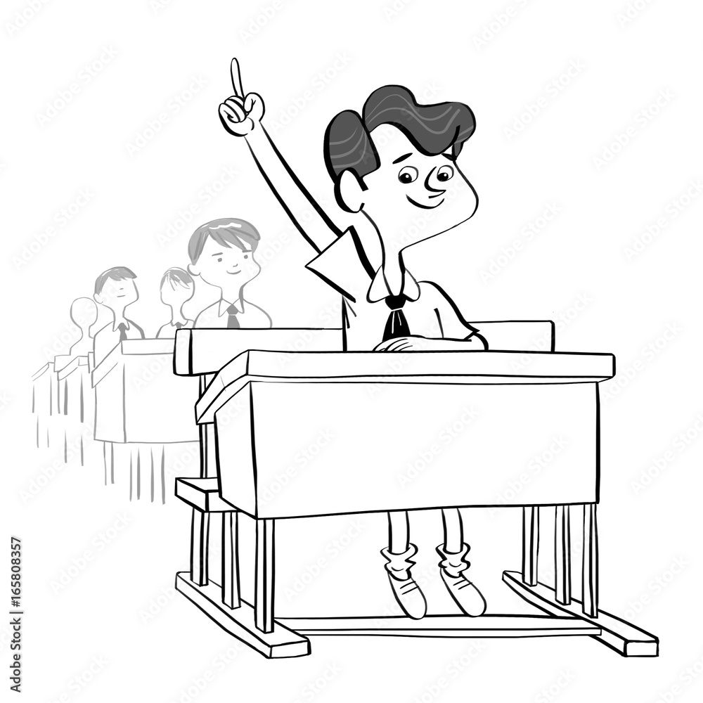 Student Line Drawing