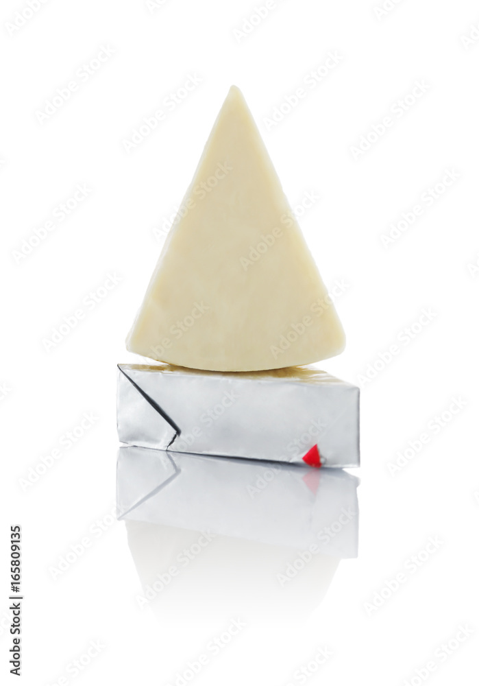 Triangular Processed Cheese Stock Photo | Adobe Stock