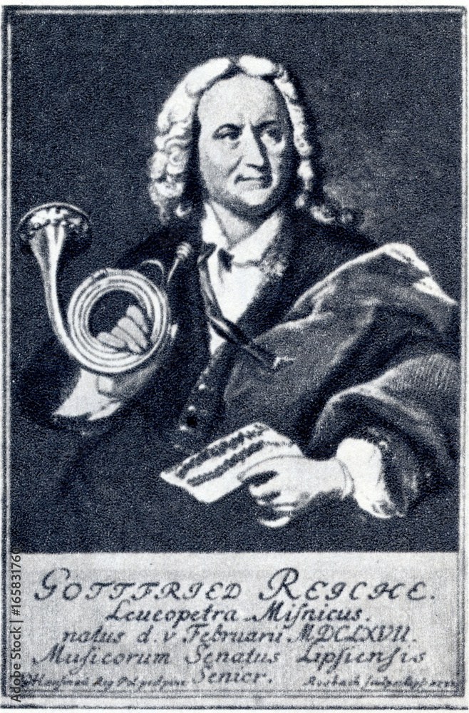 Gottfried Reiche (1667–1734), German trumpet player and composer of the ...