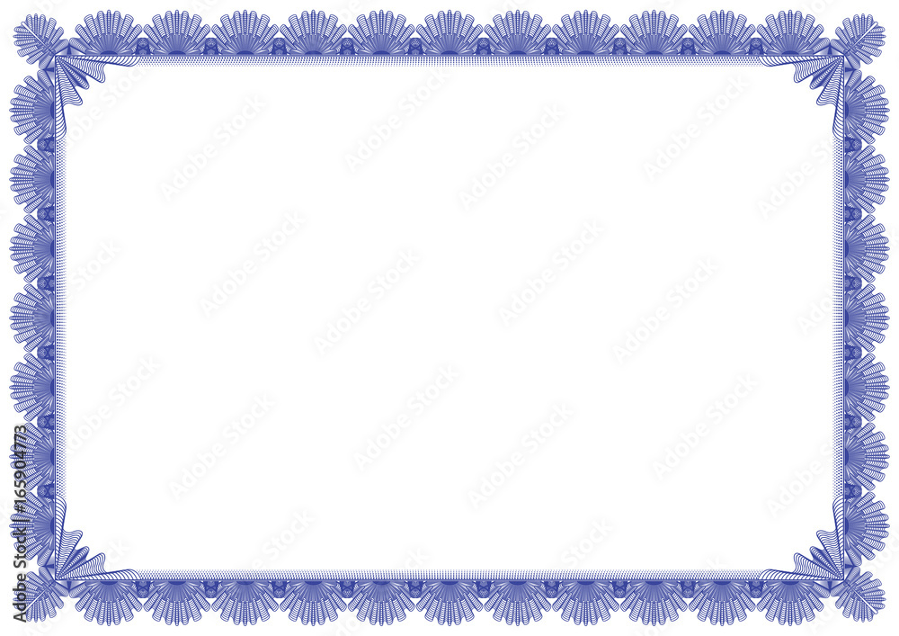 Classic Blue border frame editable vector Stock Vector | Adobe Stock