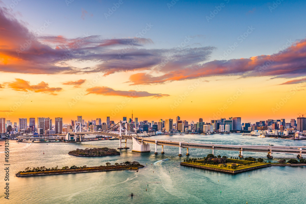 Tokyo, Japan skyline on the bay. Stock Photo | Adobe Stock