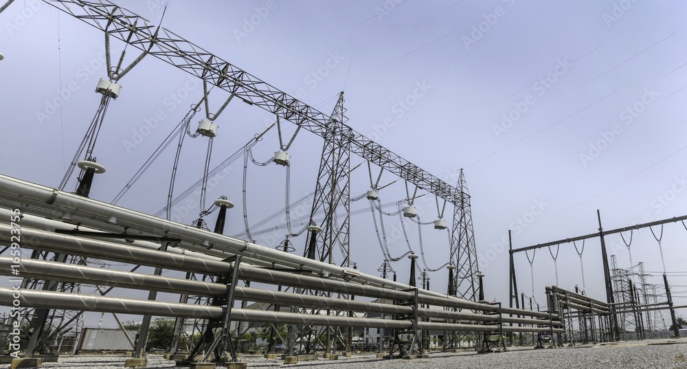 Electrcity Station 230 kV and Busbar in tube (gas insulation) Stock ...