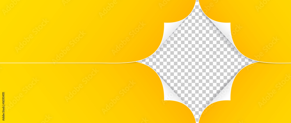 Realistic paper corners isolated on transparent background Stock Vector ...