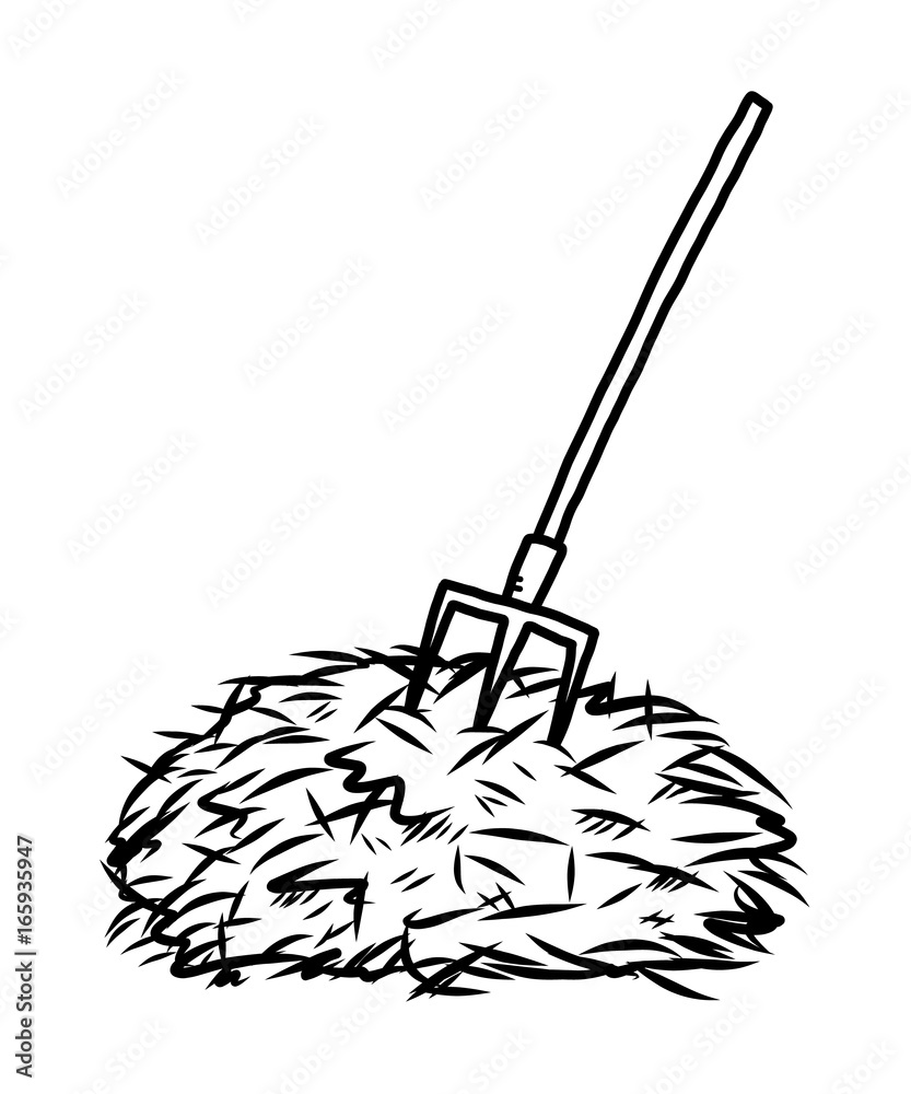 Cartoon Pile Of Hay Clipart