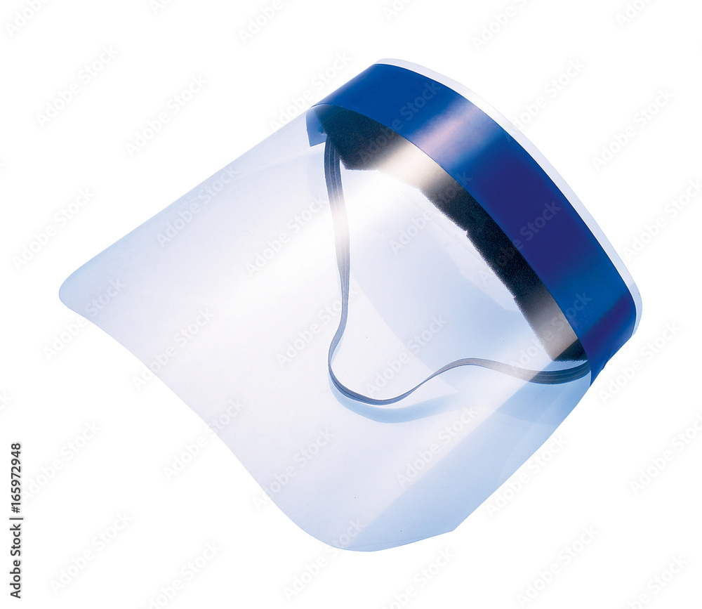 Translucent safety face shield фотография Stock | Adobe Stock