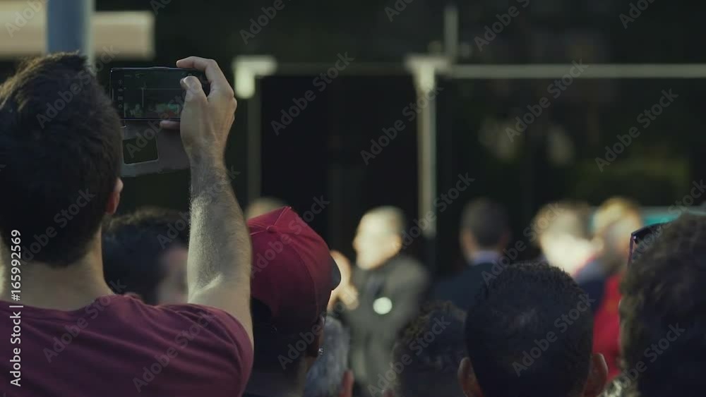 Emergency evacuation conducted at hotel, crowd of worried guests ...