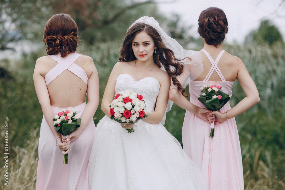 bridesmaid bride HD Stock Photo | Adobe Stock