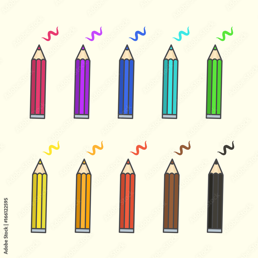 Color Pencil Vector