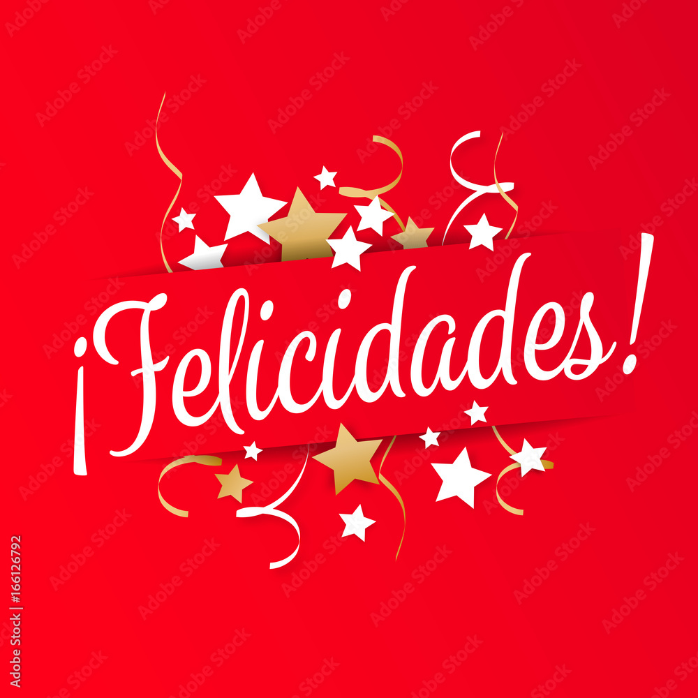 Felicidades Stock Vector | Adobe Stock