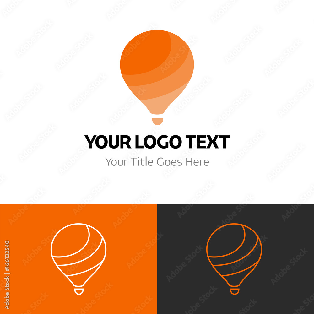Balloon logo template. Logo branding for your new corporate company ...