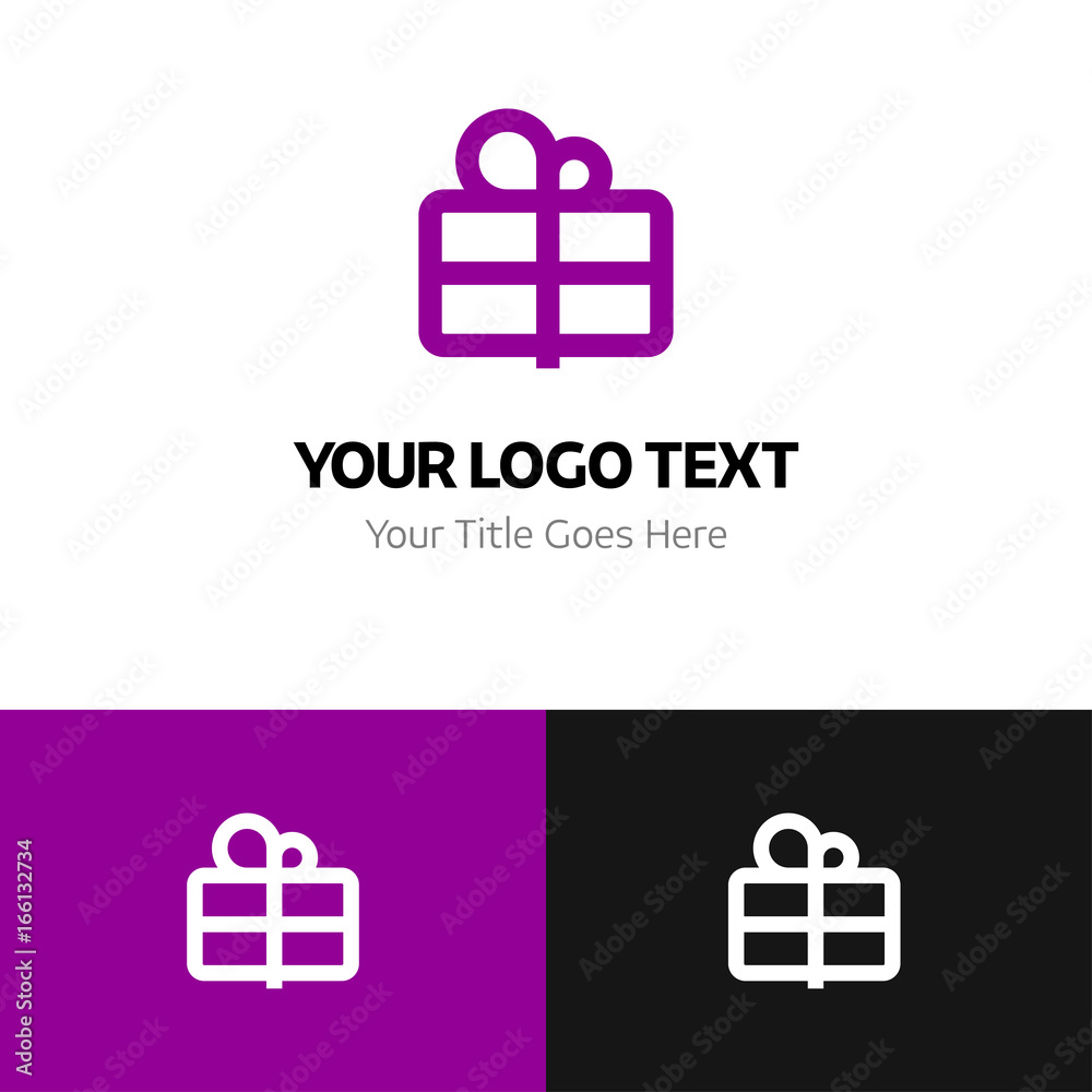Gift logo template. Logo branding for your new corporate company. File ...