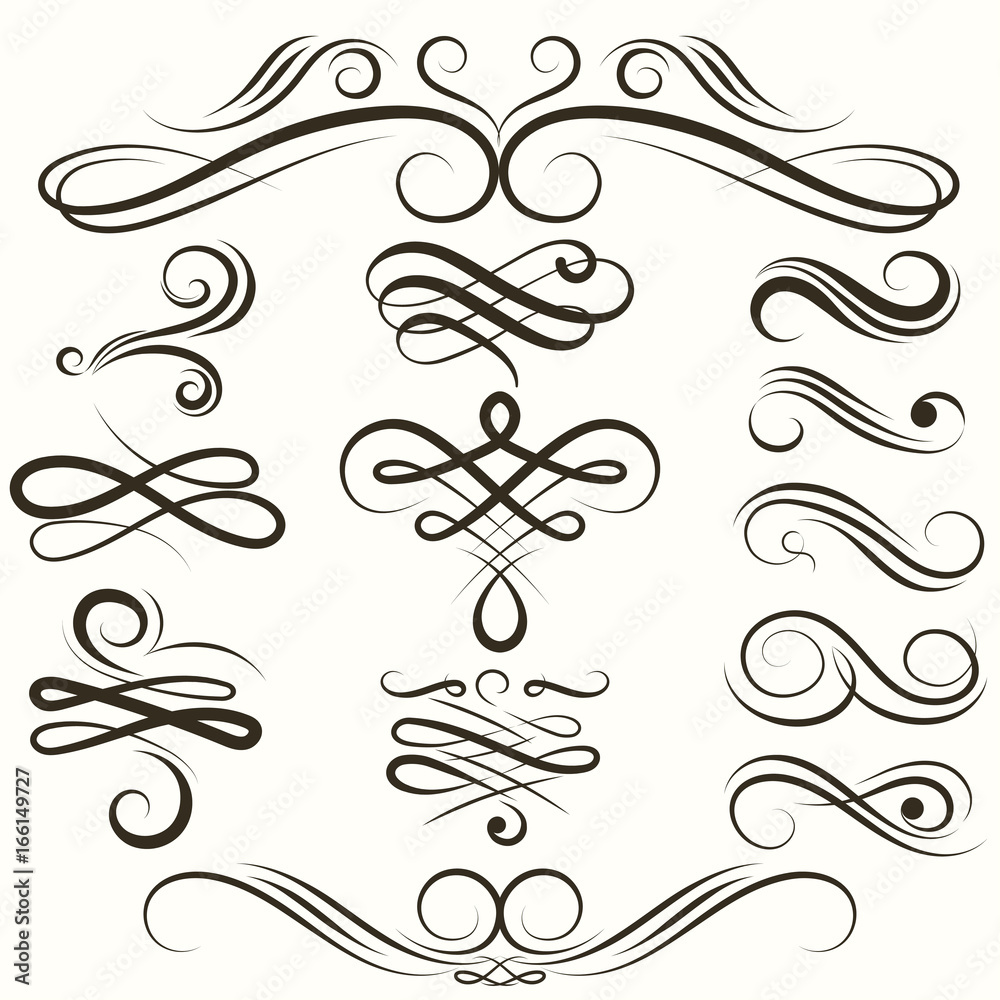 Flourishes Swirls