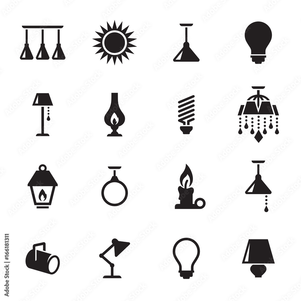 light icons set Stock Vector | Adobe Stock