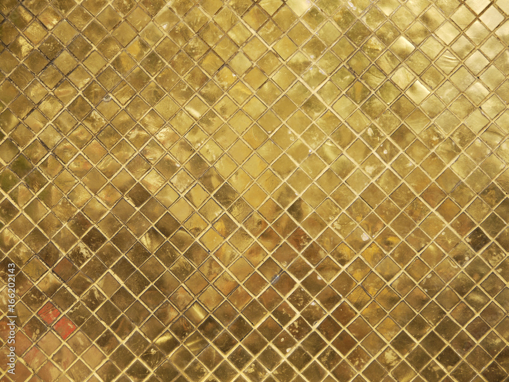 gold tile wall texture Stock Photo | Adobe Stock