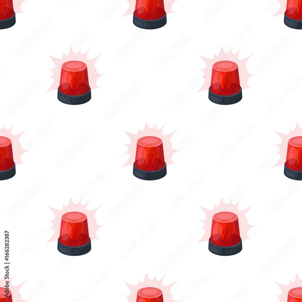Emergency rotating beacon light icon in cartoon style isolated on white ...