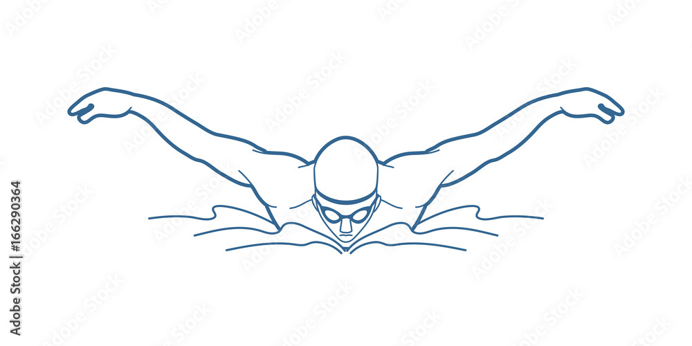 Swimmer Body Outline