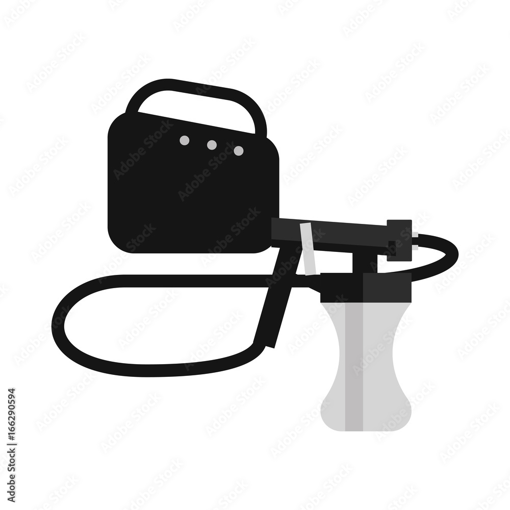 Vector tanning spray machine illustration Stock Vector | Adobe Stock