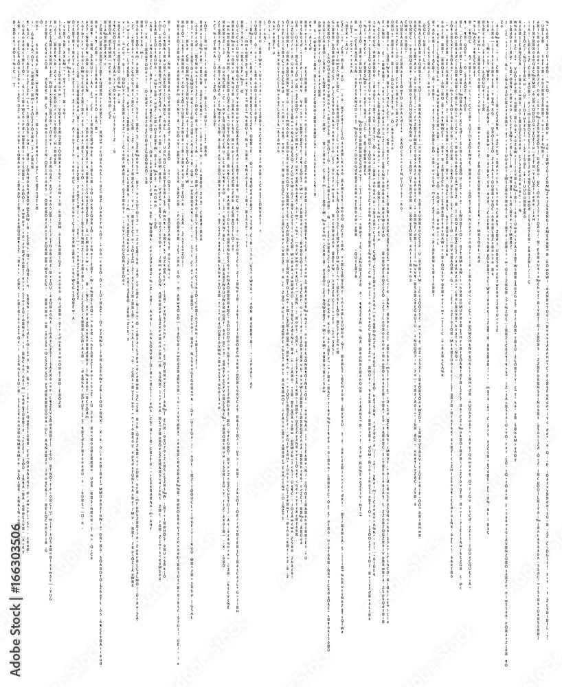 matrix digital background silhouette on white beautiful banner ...