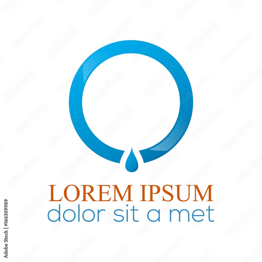 round water logo Stock Vector | Adobe Stock