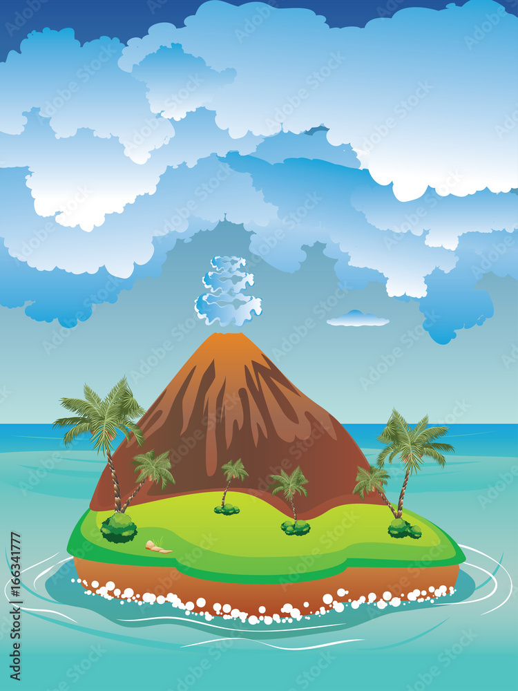 Extinct Volcano Island