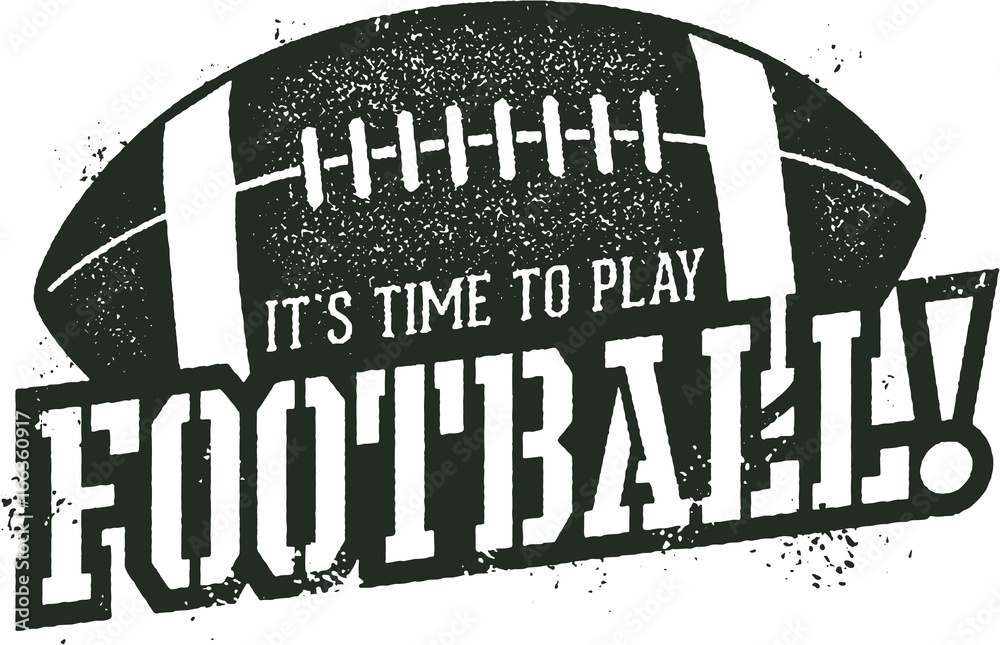 Vintage Football Sports Stamp Stock Vector | Adobe Stock