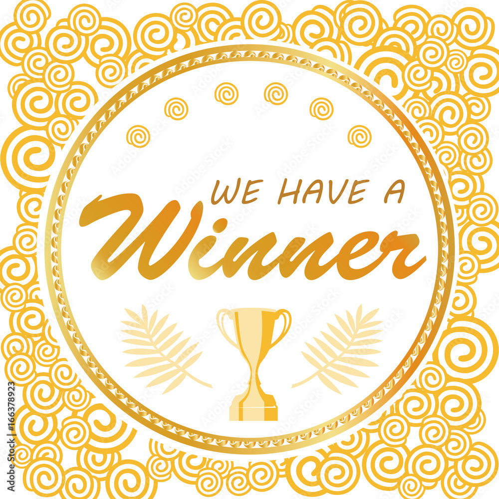 We have a Winner. Giveaway banner for social media contests. / Squared ...
