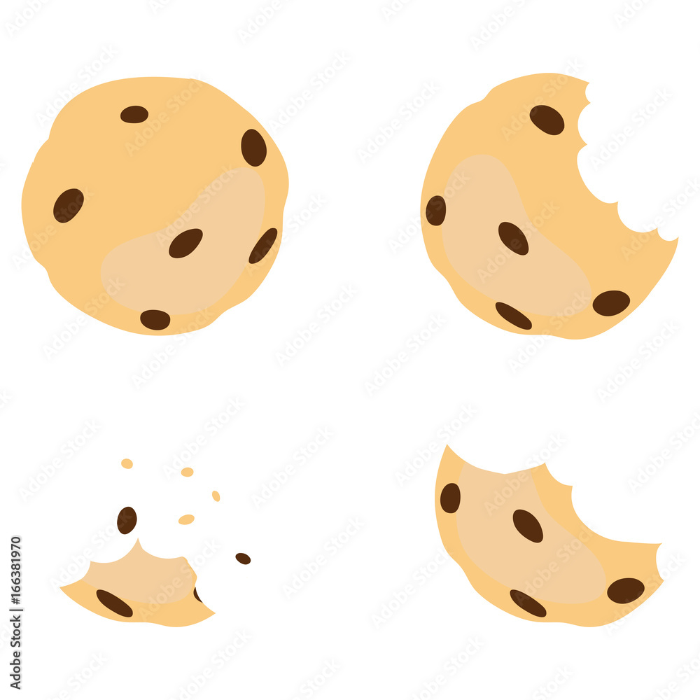 Vector cookie cartoon character Stock Vector | Adobe Stock