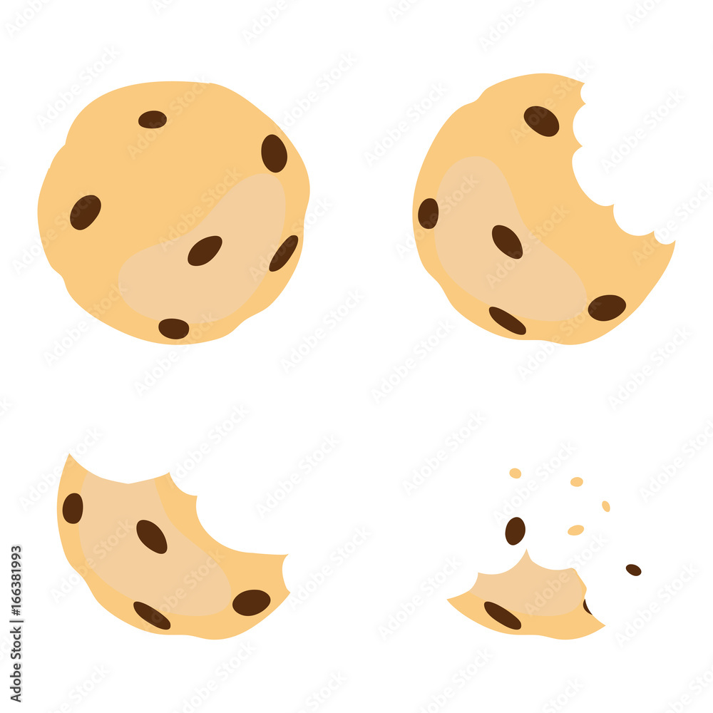 Vector cookie cartoon character Stock Vector | Adobe Stock