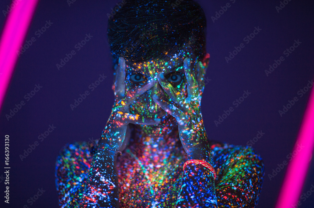 Glowing Girl Stock Photo | Adobe Stock