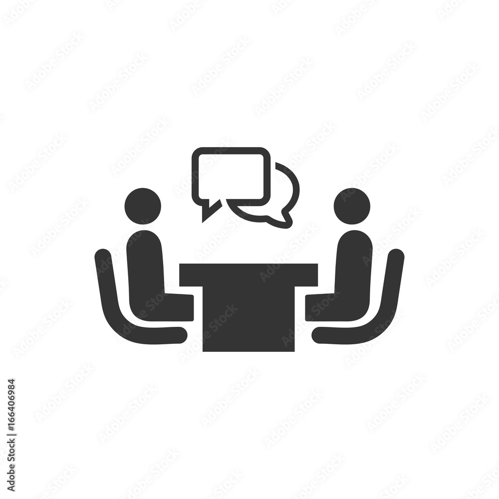 Business Negotiations Icon Stock Vector | Adobe Stock