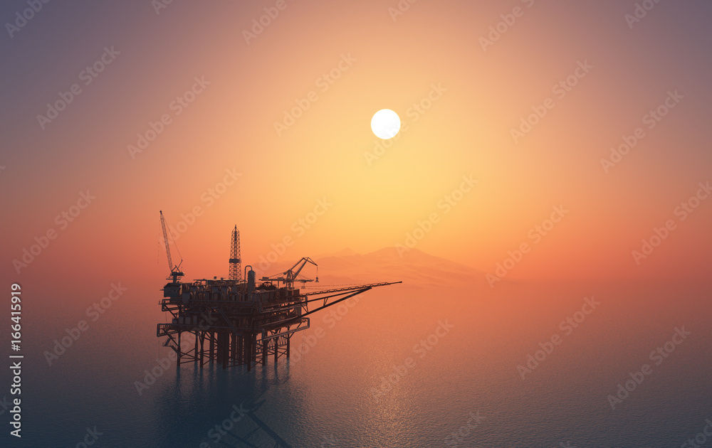 Oil Rig Stock Photo | Adobe Stock