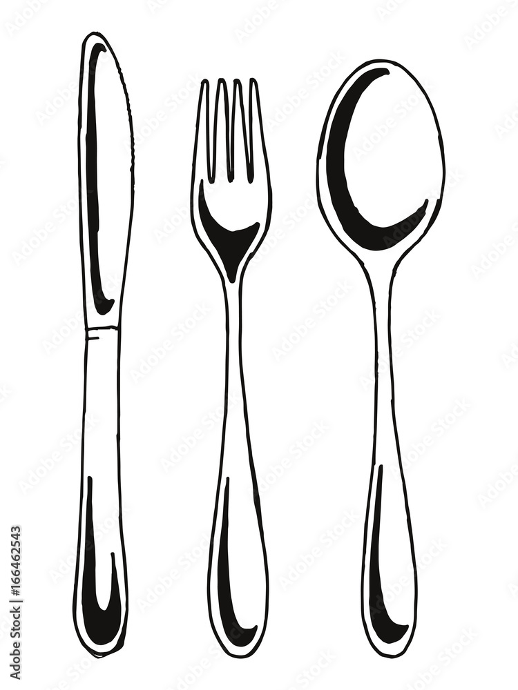 Silverware Drawing