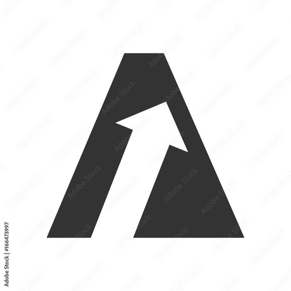 letter A and Arrow vector logo. Stock Vector | Adobe Stock