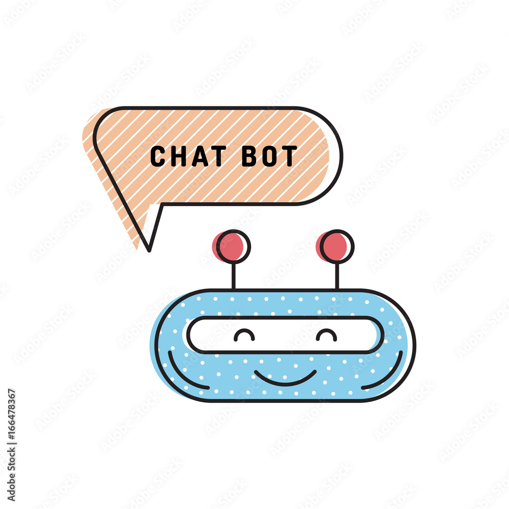 Icon chatbot, robot for automated social networking and mobile ...