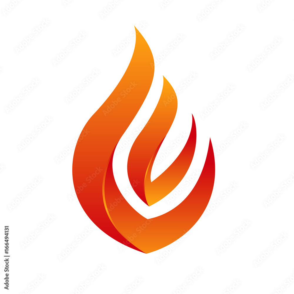 fire logo Stock Vector | Adobe Stock