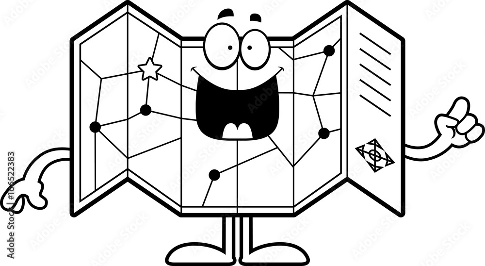 Cartoon Road Map Idea Stock Vector | Adobe Stock