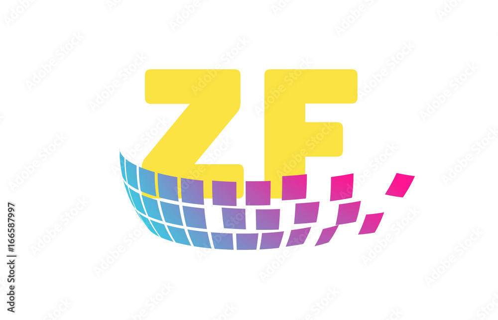 ZF Initial Logo for your startup venture Stock Vector | Adobe Stock
