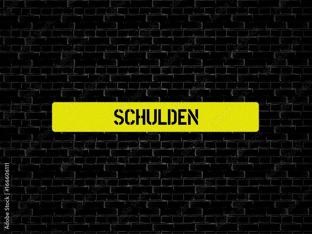 SCHULDEN - Bilder mit Wörtern aus dem Bereich Insolvenz, Wort, Bild ...