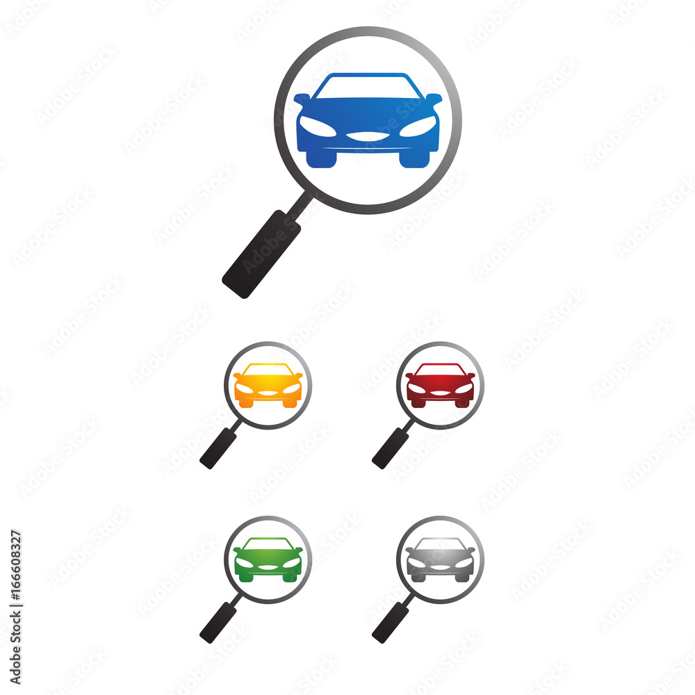 car search logo design Stock Vector | Adobe Stock
