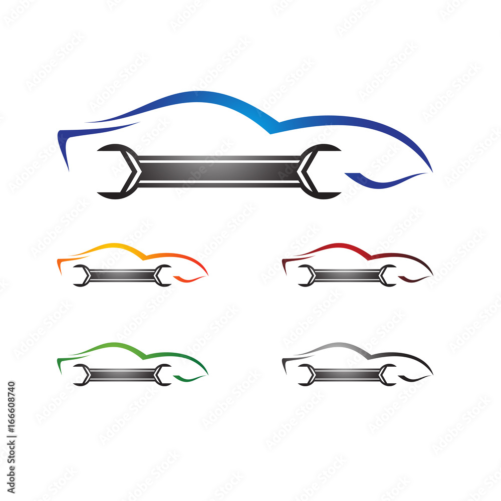 car repair, car service logo design Stock Vector | Adobe Stock