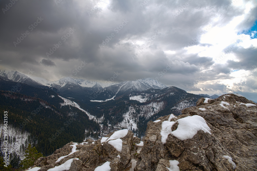 Fotka „View from the top of Nosal Mountain in Tatra Mountains. One of ...