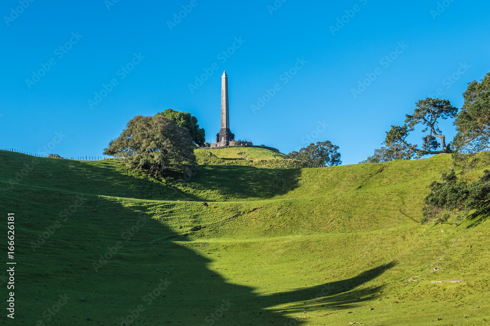 Volcanic Cone at One Tree Hill Park Auckland New Zealand Stock Photo ...