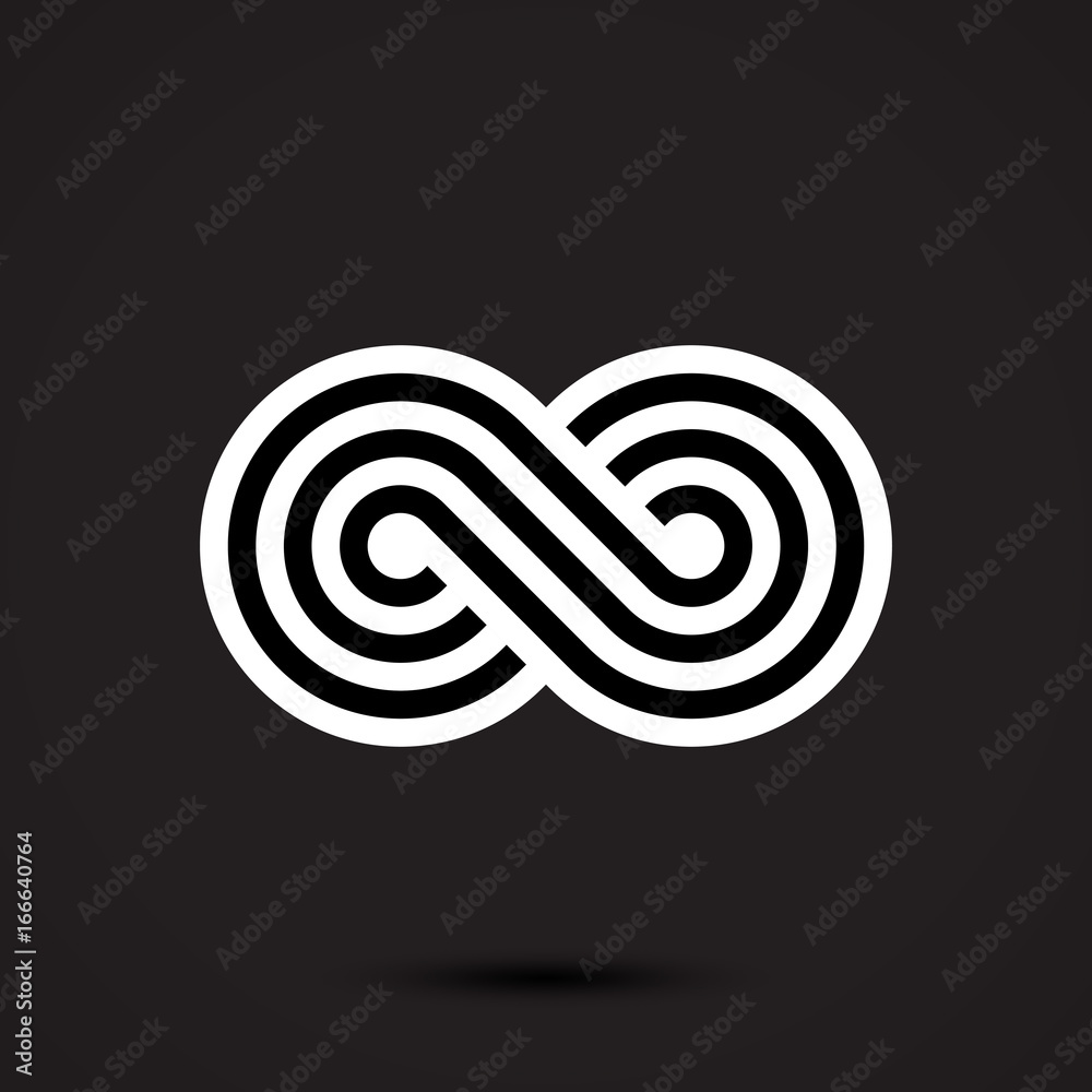 Infinity symbol icon vector illustration Stock Vector | Adobe Stock