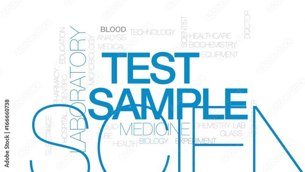 Test sample animated word cloud, text design animation. Kinetic ...