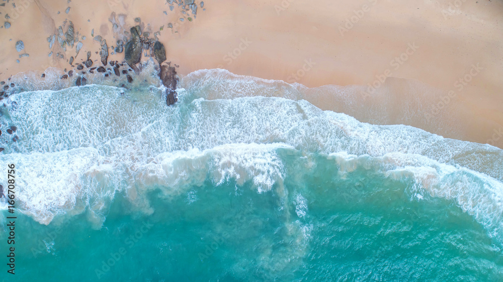 Sea aerial view,Top view,amazing nature background.The color of the ...