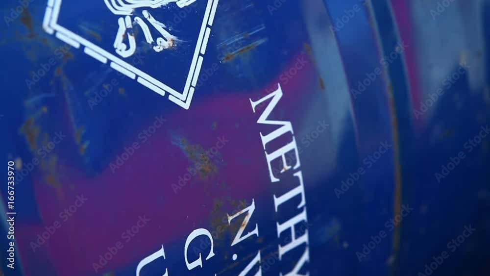 White Warning Sign with Skull and Methanol danger sign and methanol ...